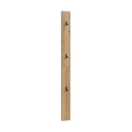 ebuy24 Wandgarderobe Naro Eiche 15 x 2 cm | Gr.: onesize
