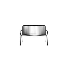 ebuy24 Gartenbank Peking Schwarz 130 x 64 cm | Gr.: onesize