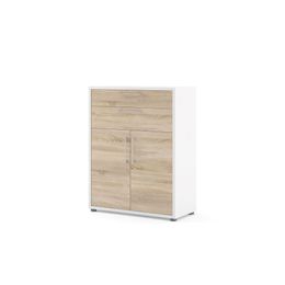 ebuy24 Aktenschrank Prisme Wei&szlig; 89 x 40 cm | Gr.: onesize