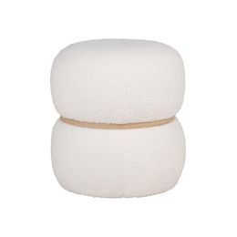 ebuy24 Pouf Milford Wei&szlig; 38 x 38 cm | Gr.: onesize