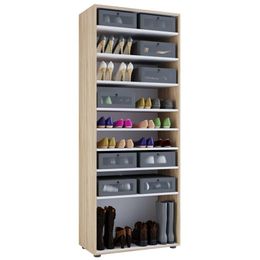 ebuy24 Schuhschrank Vandol I Eiche Dekor 71 x 37 cm | Gr.: onesize