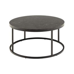 ebuy24 Couchtisch Spiro Schwarz 80 x 80 cm | Gr.: onesize