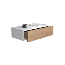 ebuy24 Nachttisch UsalL 19 Wei&szlig; 60 x 30 cm | Gr.: onesize