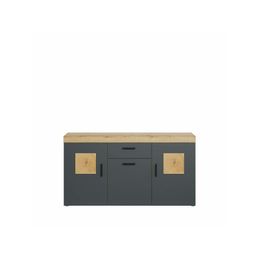 ebuy24 Sideboard Tyler Grau 160 x 42 cm | Gr.: onesize