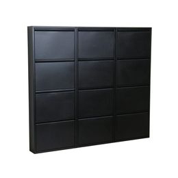 ebuy24 Schuhschrank Pisa Schwarz 150 x 16 cm | Gr.: onesize
