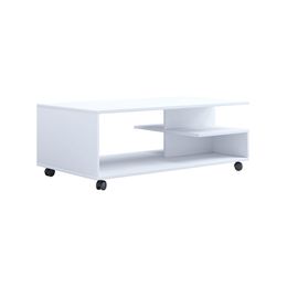 ebuy24 Couchtisch StangoXL Wei&szlig; 100 x 50 cm | Gr.: onesize