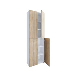 ebuy24 B&uuml;roschrank Lona2XLDT wei&szlig; Wei&szlig; 70 x 39 cm | Gr.: onesize