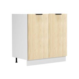 ebuy24 K&uuml;chenunterschrank Fasola Eiche 80 x 46 cm | Gr.: onesize