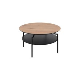 ebuy24 Couchtisch Gold Schwarz 80 x 80 cm | Gr.: onesize