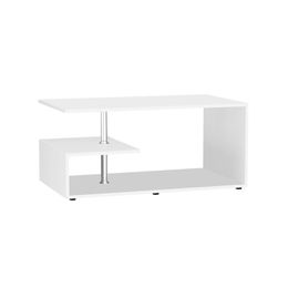 ebuy24 Couchtisch MalisoM Wei&szlig; 91 x 53 cm | Gr.: onesize