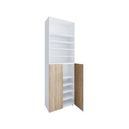 ebuy24 Schuhschrank Lona2XL10DTR wei&szlig; Wei&szlig; 70 x 39 cm | Gr.: onesize