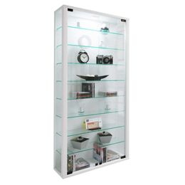 ebuy24 Vitrinenschrank LumoMaxi 4 Wei&szlig; 59 x 18 cm | Gr.: onesize