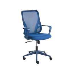 Beliani B&uuml;rostuhl LUMA in Blau - (W) 60 x (H) 98 x (L) 60 cm | Gr.: onesize