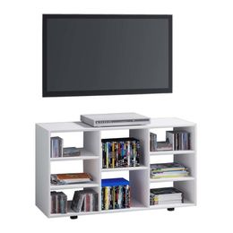 ebuy24 TV Tisch Fetino Wei&szlig; 114 x 40 cm | Gr.: onesize