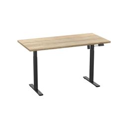 ebuy24 Schreibtisch LonaE 110x50x71-120cm Eiche 110 x 50 cm | Gr.: onesize