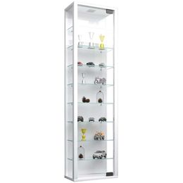 ebuy24 Glasvitrinen StanoMaxi 1 Wei&szlig; 33 x 18 cm | Gr.: onesize