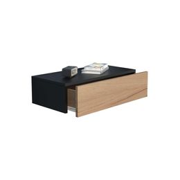 ebuy24 Nachttisch UsalL 20 Schwarz 60 x 30 cm | Gr.: onesize
