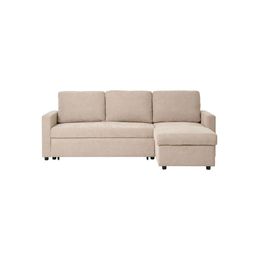 ebuy24 Schlafsofa Belfast Sandfarbe 150 x 218 cm | Gr.: onesize