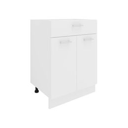 ebuy24 K&uuml;chenunterschrank Esilo Wei&szlig; 60 x 46 cm | Gr.: onesize