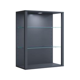 ebuy24 Vitrinenschrank GlasolLW Anthrazit 70 x 35 cm | Gr.: onesize