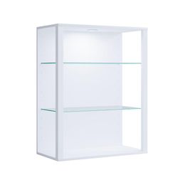 ebuy24 Vitrinenschrank GlasolLW Wei&szlig; 70 x 35 cm | Gr.: onesize