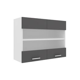 ebuy24 K&uuml;chenoberschrank Esilo Grau 80 x 31 cm | Gr.: onesize