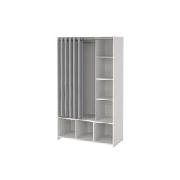ebuy24 Kleiderschrank Kit Hellgrau 105 x 49 cm | Gr.: onesize