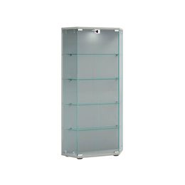 ebuy24 Vitrinenschrank CenilaL silberfarben Silberfarben 83 x 17 cm | Gr.: onesize