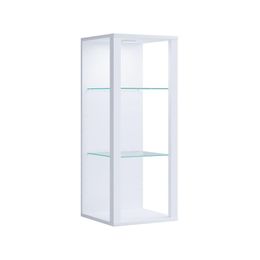 ebuy24 Vitrinenschrank GlasolMW Wei&szlig; 35 x 35 cm | Gr.: onesize