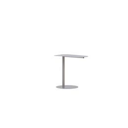 ebuy24 Ecktisch SanJose Hellgrau 38 x 50 cm | Gr.: onesize