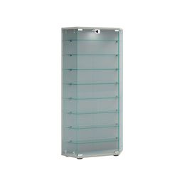 ebuy24 Vitrinenschrank CenilaXL silberfarben Silberfarben 83 x 17 cm | Gr.: onesize