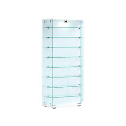 ebuy24 Vitrinenschrank CenilaXL wei&szlig; Wei&szlig; 83 x 17 cm | Gr.: onesize