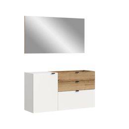ebuy24 Garderobenm&ouml;bel Naro Wei&szlig; 120 x 37 cm | Gr.: onesize