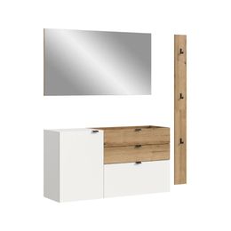 ebuy24 Garderobenm&ouml;bel Naro Wei&szlig; 158 x 37 cm | Gr.: onesize