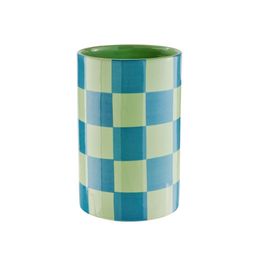 Butlers Vase CHECKER in Gr&uuml;n / Blau | Gr.: onesize