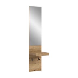 ebuy24 Wandgarderobe Naro Eiche 35 x 37 cm | Gr.: onesize