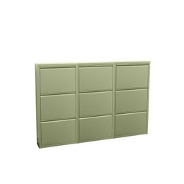 ebuy24 Schuhschrank Pisa 3 Gr&uuml;n 150 x 16 cm | Gr.: onesize