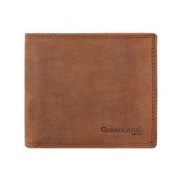 GreenLand Nature Montenegro Geldb&ouml;rse RFID Leder 12 cm in braun | Gr.: onesize