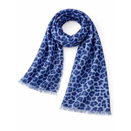 Collezione Alessandro Schal " Leo Print " in blau | Gr.: onesize