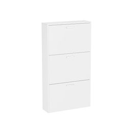 ebuy24 Schuhschrank SulosM wei&szlig; Wei&szlig; 59 x 17 cm | Gr.: onesize