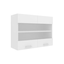 ebuy24 K&uuml;chenoberschrank Esilo Wei&szlig; 80 x 31 cm | Gr.: onesize