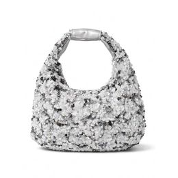 TONI&FRIENDS Schultertasche " Pailetten " in silber | Gr.: onesize