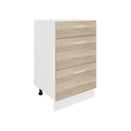 ebuy24 K&uuml;chenunterschrank Esilo Wei&szlig; 50 x 46 cm | Gr.: onesize