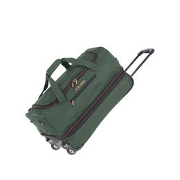 Travelite Basics - Rollenreisetasche 51/64L 55 cm erw. (bordeaux) in dunkelgr&uuml;n | Gr.: onesize