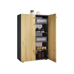 ebuy24 Schuhschrank LonaXL5DT anthrazit Anthrazit 70 x 39 cm | Gr.: onesize