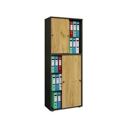 ebuy24 B&uuml;roschrank LonaXXL5ST anthrazit Anthrazit 70 x 37 cm | Gr.: onesize