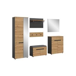 ebuy24 Garderobenm&ouml;bel Canu Eiche 255 x 37 cm | Gr.: onesize
