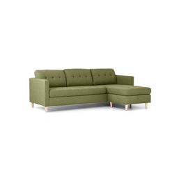 ebuy24 Ecksofa Marino Gr&uuml;n 219 x 151 cm | Gr.: onesize