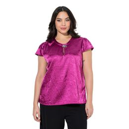 Ulla Popken Blusentop in magenta | Gr.: 48 - Normalgr&ouml;&szlig;e