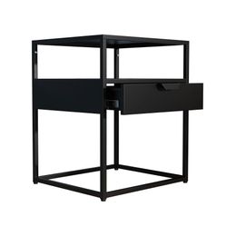 ebuy24 Nachttisch FlokasM schwarz Schwarz 45 x 40 cm | Gr.: onesize